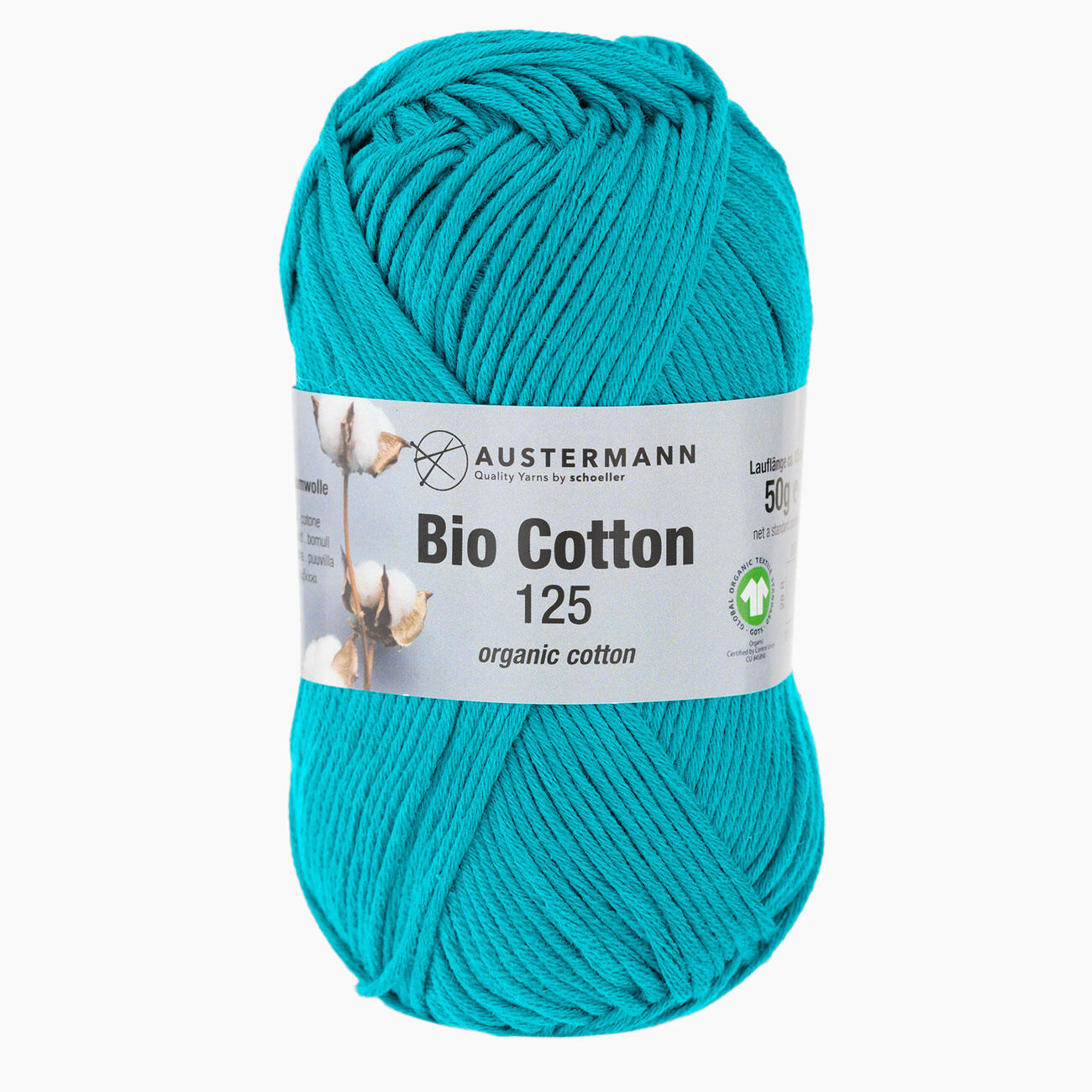 Bio Cotton 125 von Austermann®, 13 versch. Farben