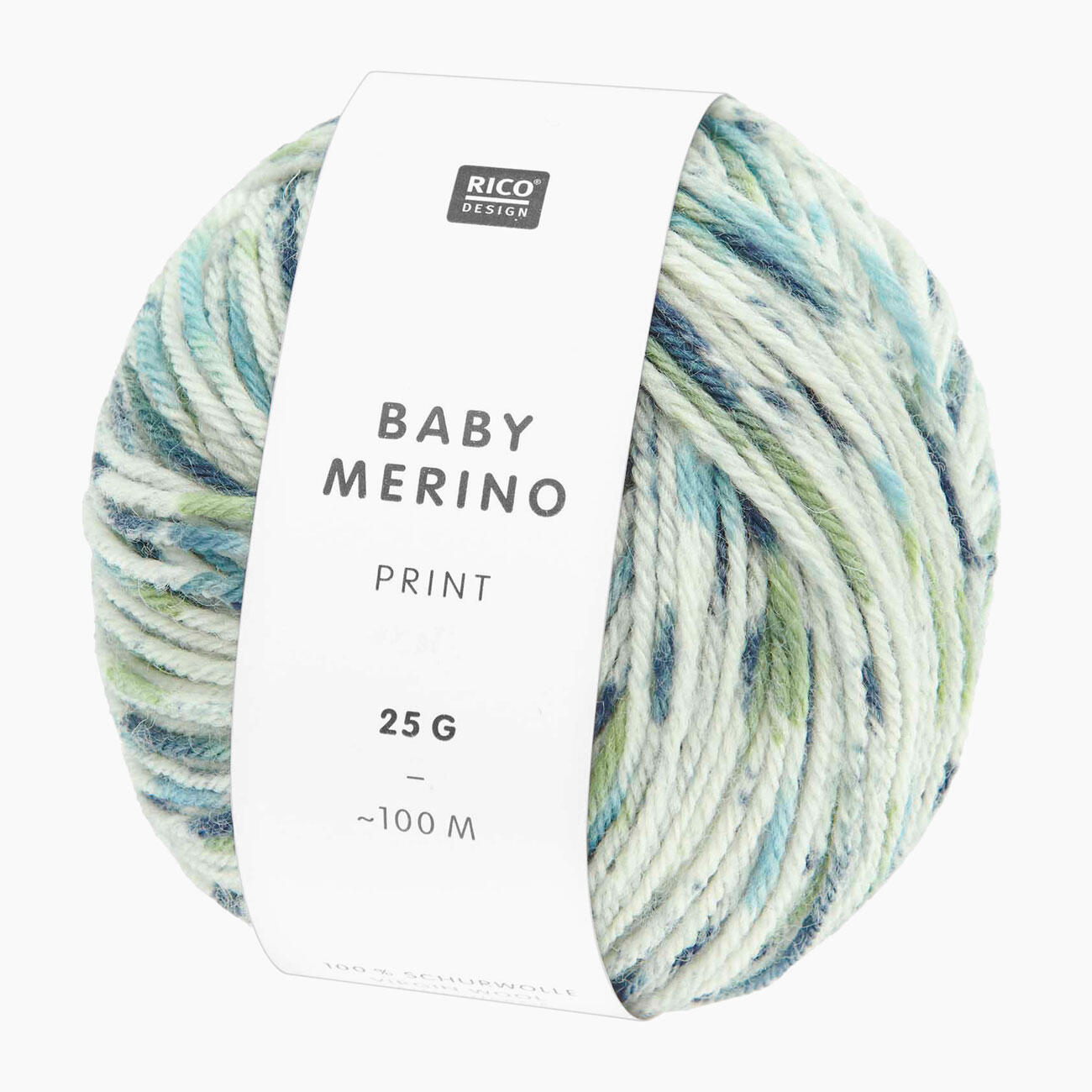 Baby Merino Print von Rico Design, 4 versch. Farben