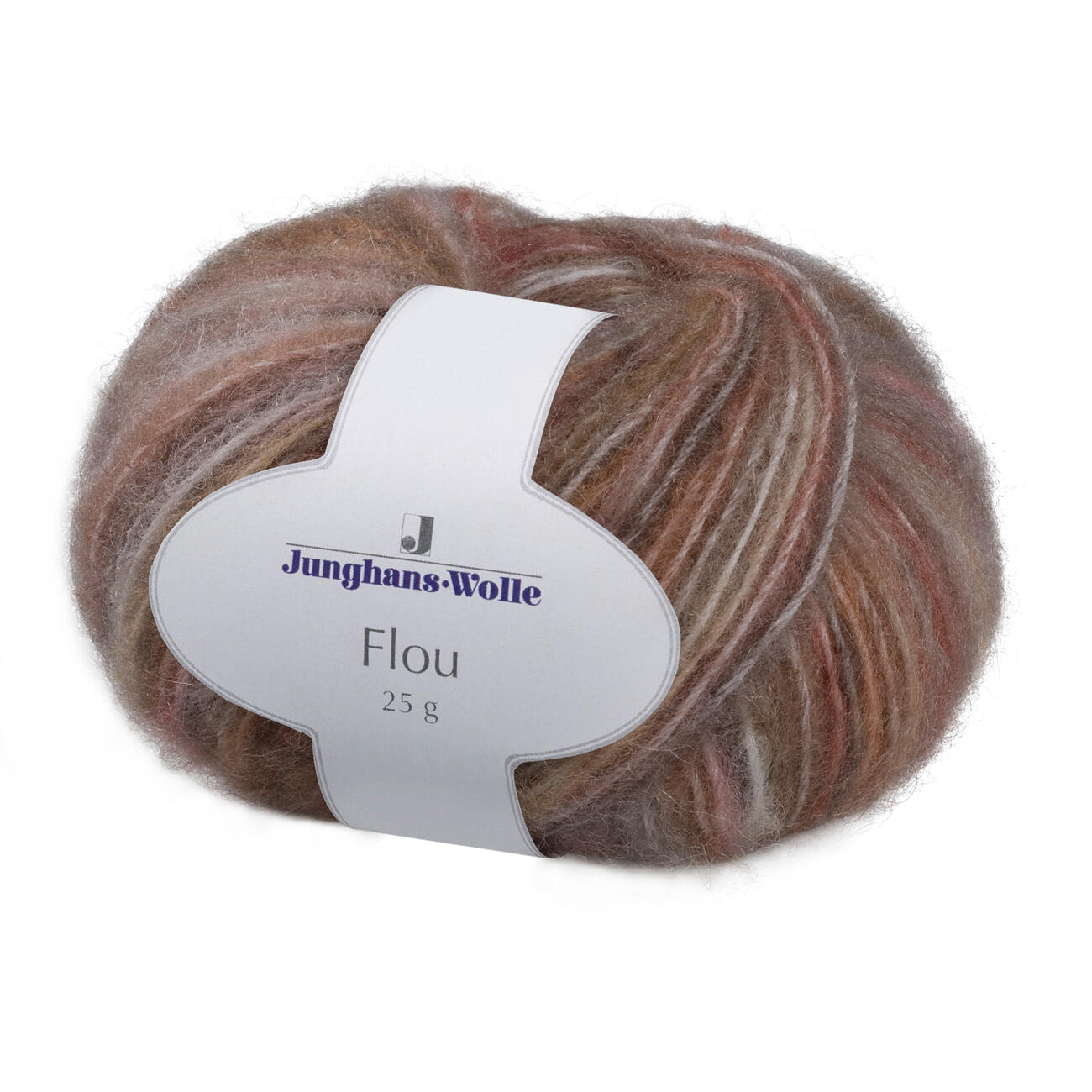Anleitung 120/4, Schultertuch aus Flou von Junghans-Wolle, 1 versch. Farben