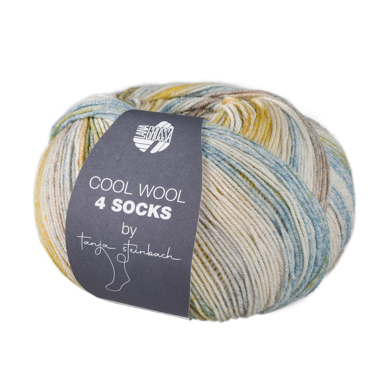 Sockenwolle Cool Wool 4 Socks Print von Lana Grossa, 7 versch. Farben