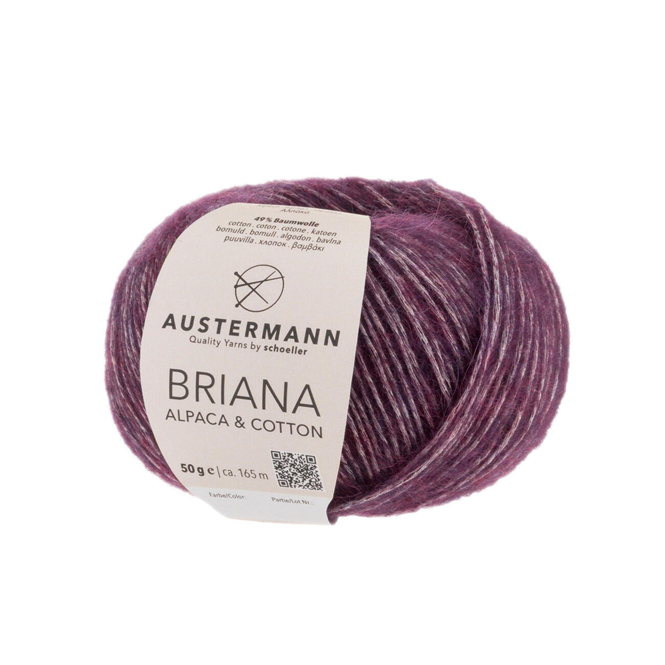 Anleitung 279/4, Pullover aus Briana Alpaca & Cotton von Austermann®, 4 versch. Farben