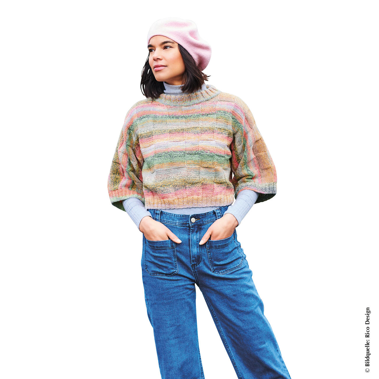 Anleitung 481/2, Pullover aus Creative Chic-Unique dk von Rico Design, 1 versch. Farben