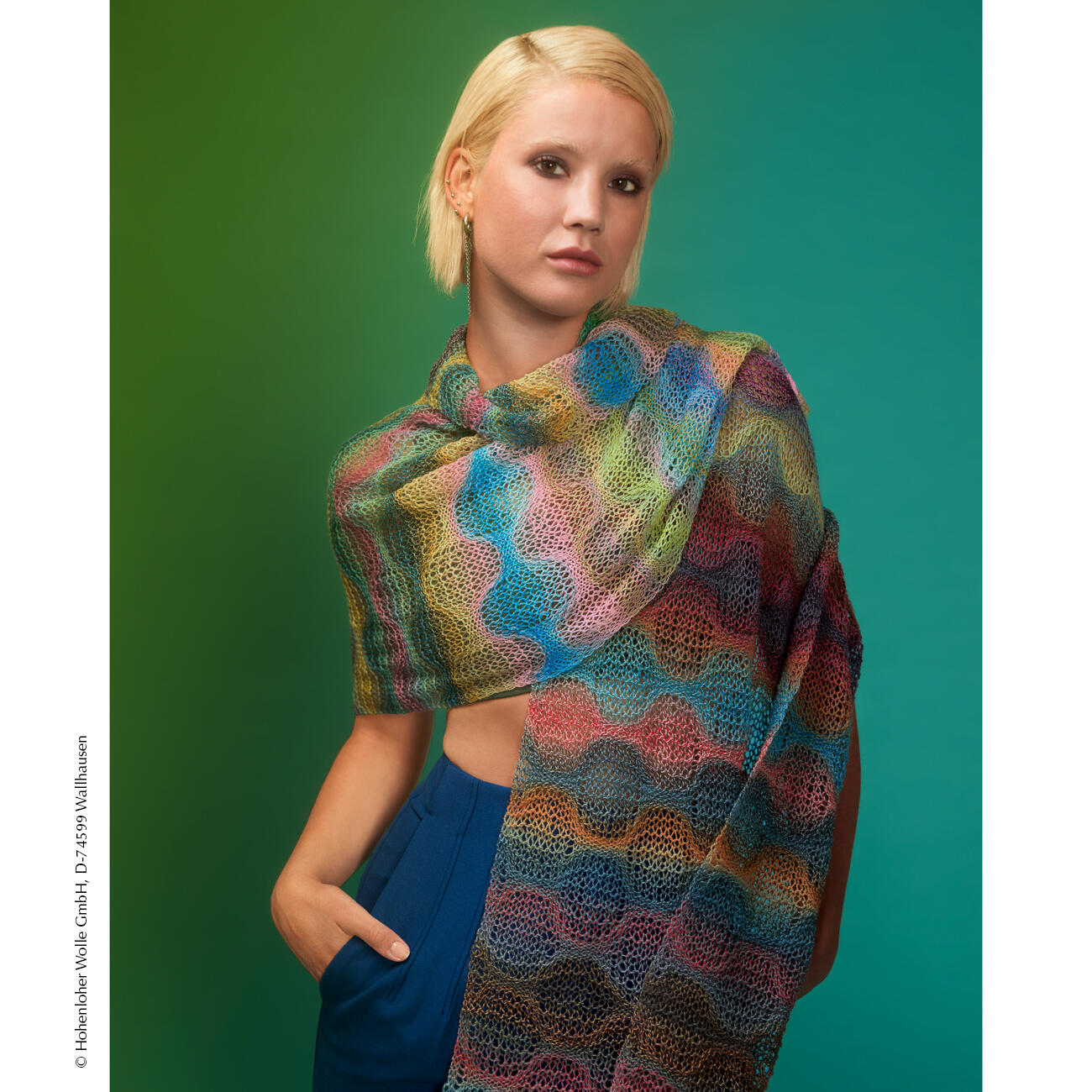 Anleitung 298/3, Stola aus Edition 6 von Schoppel Wolle, 3 versch. Farben