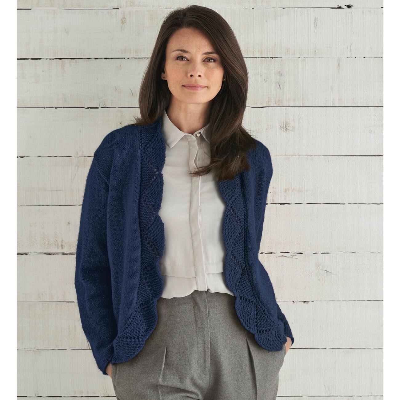 Anleitung 331/3, Jacke aus Knitty 4 von DMC, 1 versch. Farben