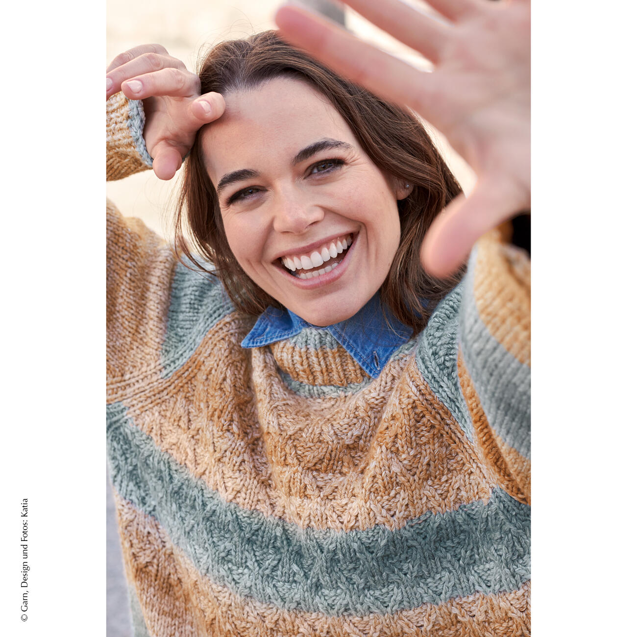 Anleitung 391/3, Pullover aus Cashmina Cotton von Katia, 1 versch. Farben