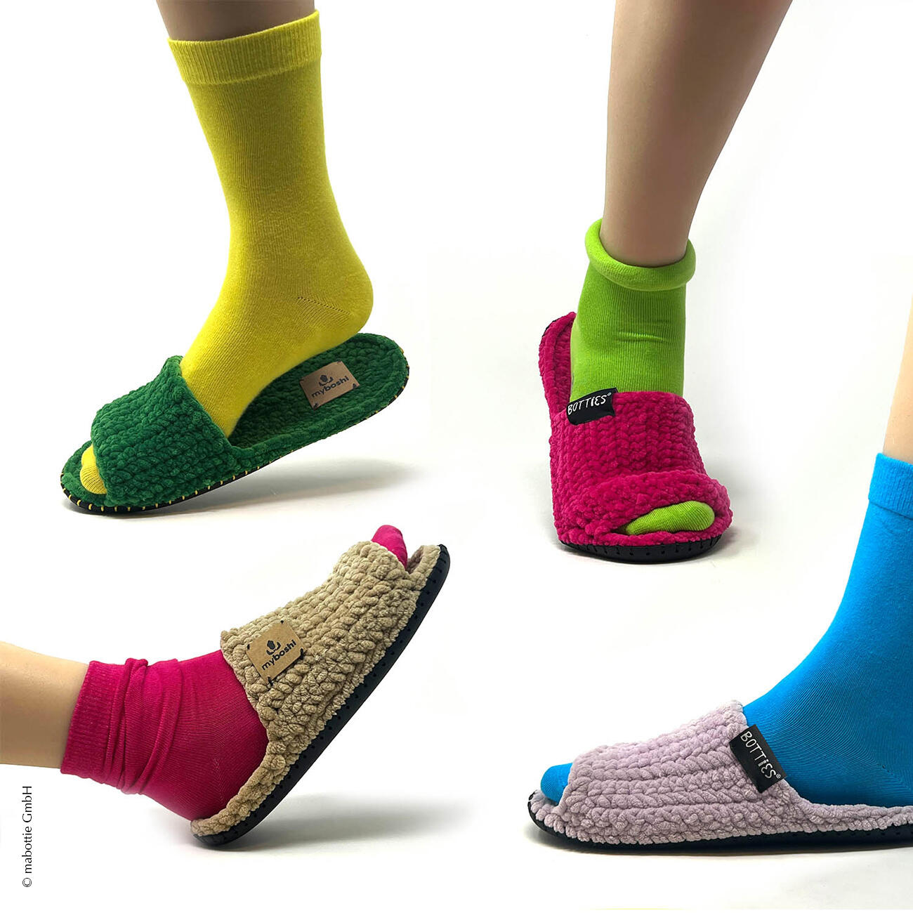 Anleitung 530/3, Boshiletten aus Samt von myboshi, 4 versch. Farben