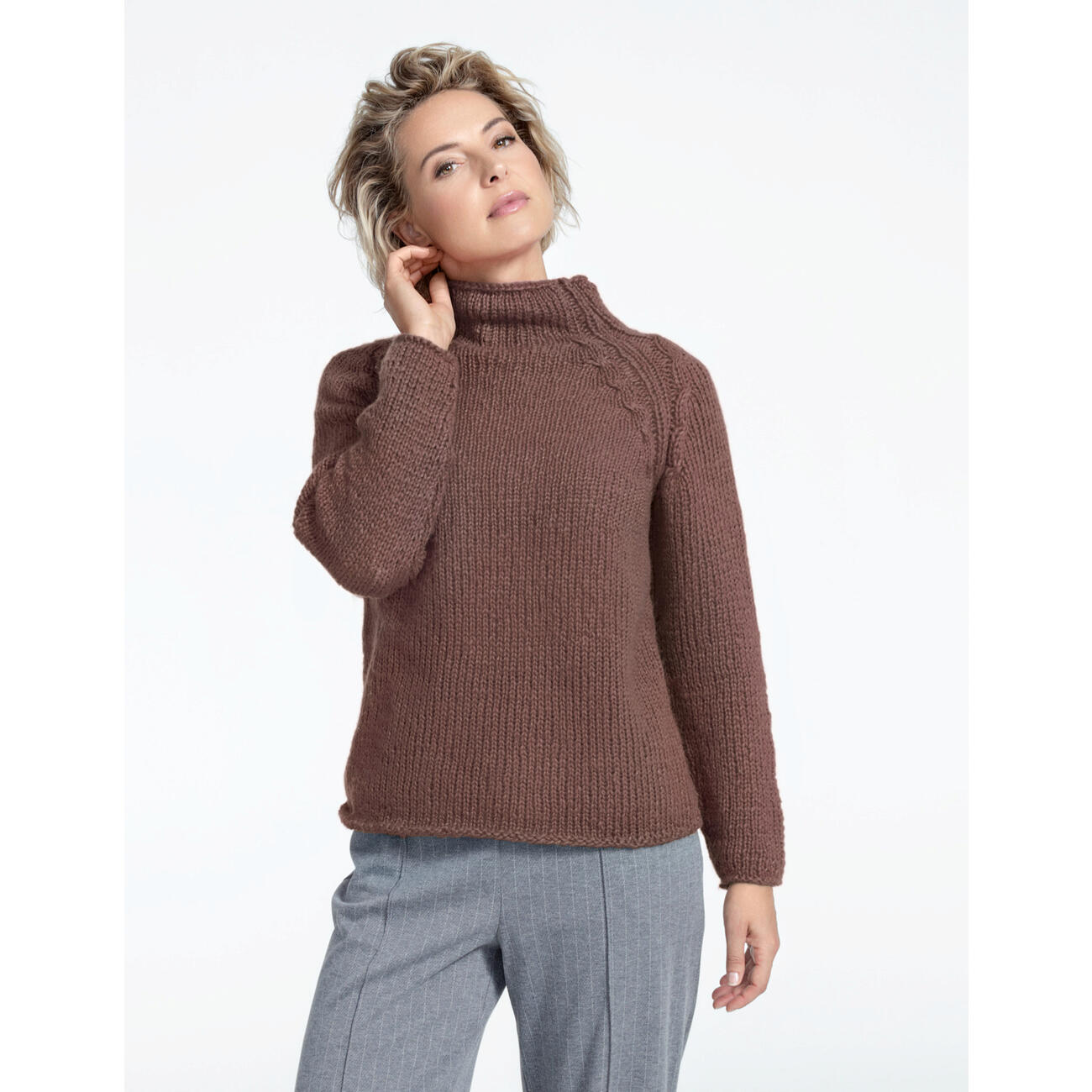 Anleitung 118/4, Pullover aus NewWool von Junghans-Wolle, 1 versch. Farben