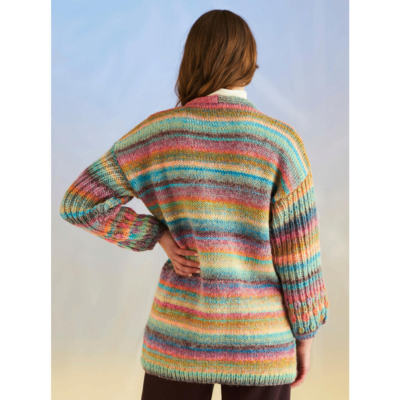 Anleitung 292/4, Jacke aus Pirouette XL von DMC, 1 versch. Farben