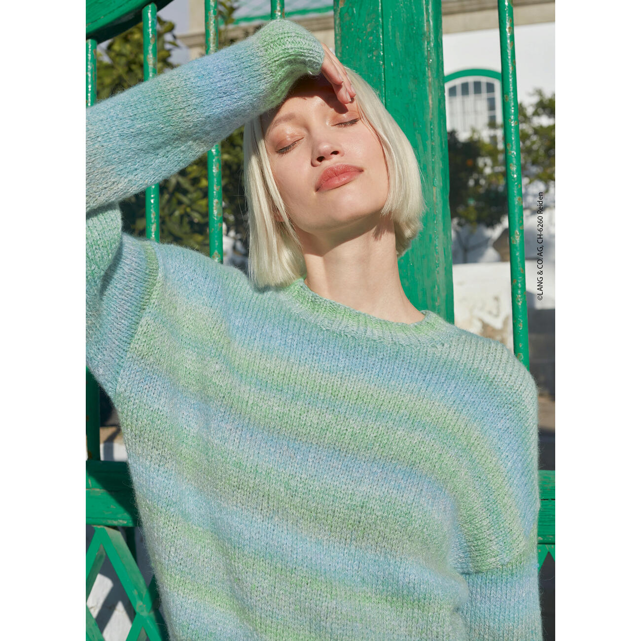 Anleitung 385/4, Pullover aus Harmony von LANG Yarns, 1 versch. Farben