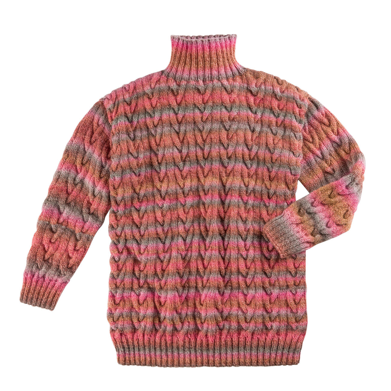 Anleitung 416/4, Pullover aus Batique von Junghans-Wolle, 1 versch. Farben