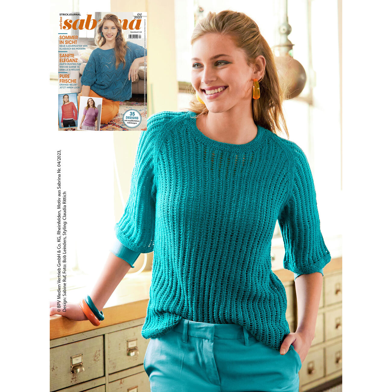 Anleitung 018/5, Raglanpulli aus Seidana® von Junghans-Wolle, 1 versch. Farben