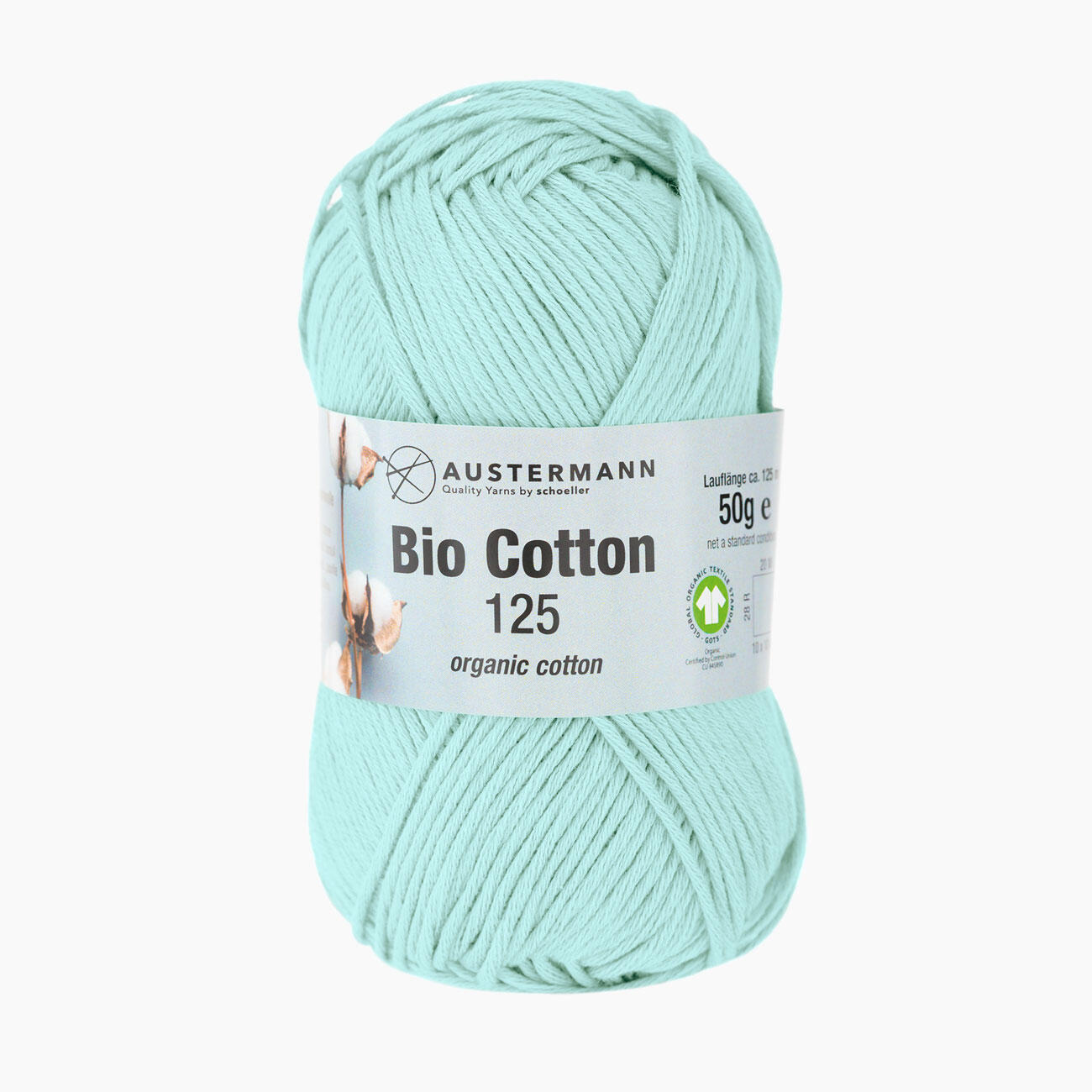 Bio Cotton 125 von Austermann®, 13 versch. Farben