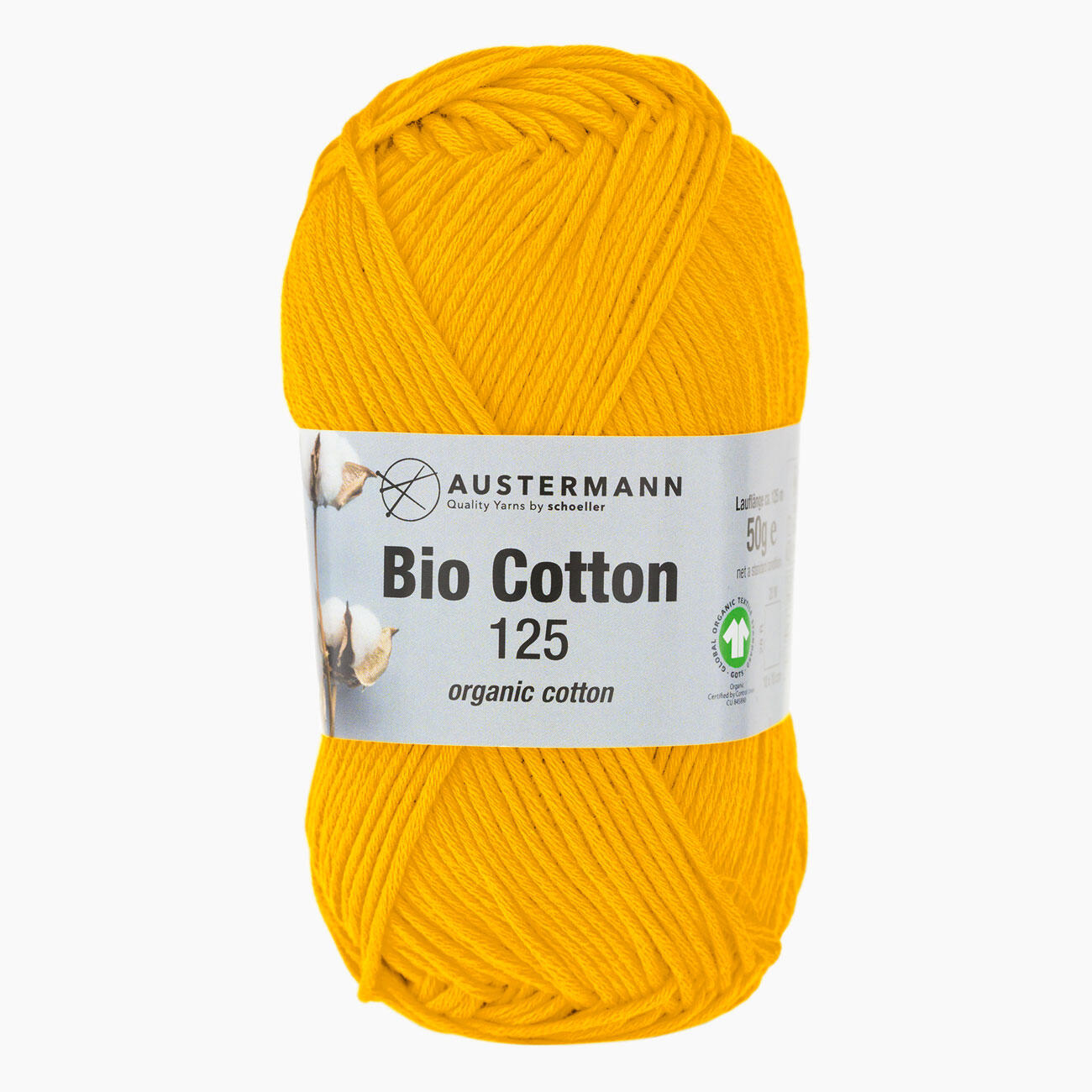 Bio Cotton 125 von Austermann®, 13 versch. Farben