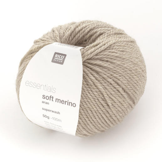 Essentials Soft Merino Aran von Rico Design, 6 versch. Farben