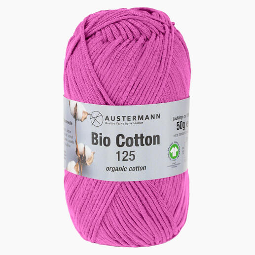 Bio Cotton 125 von Austermann®, 13 versch. Farben